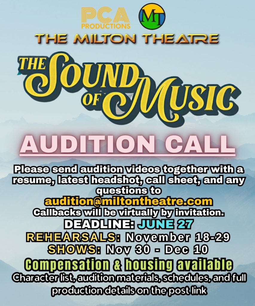 Auditions – The Milton Theatre