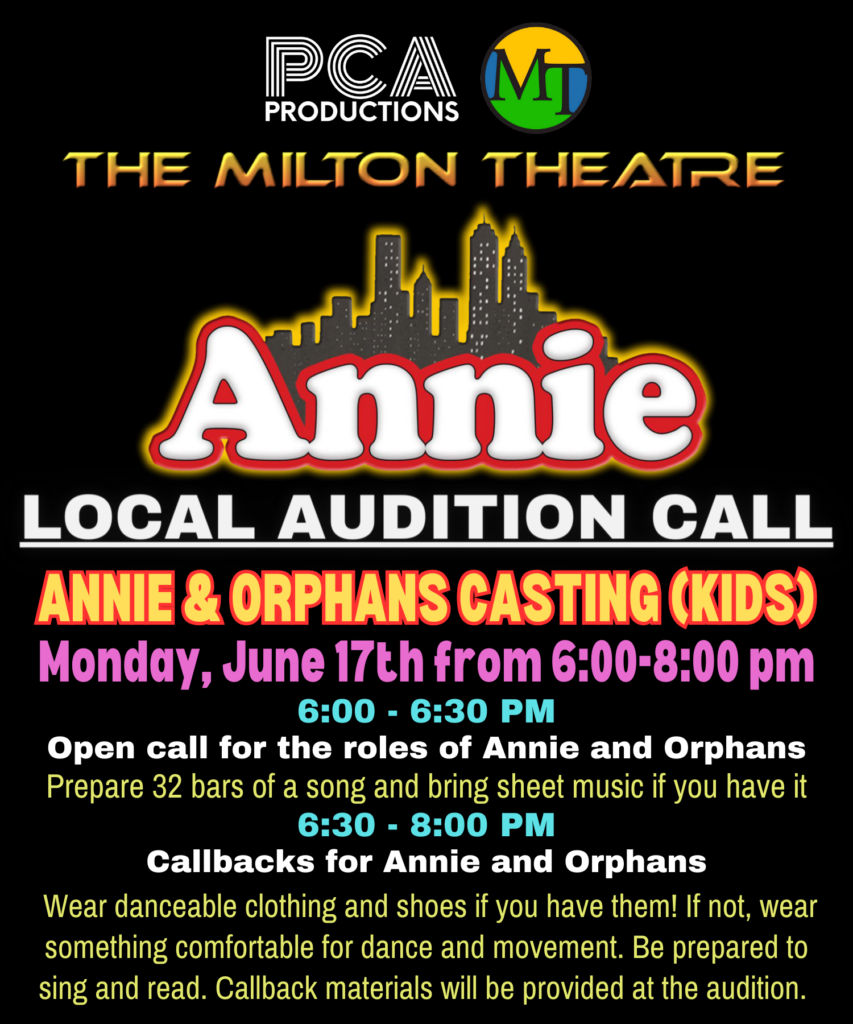 Auditions | The Milton Theatre