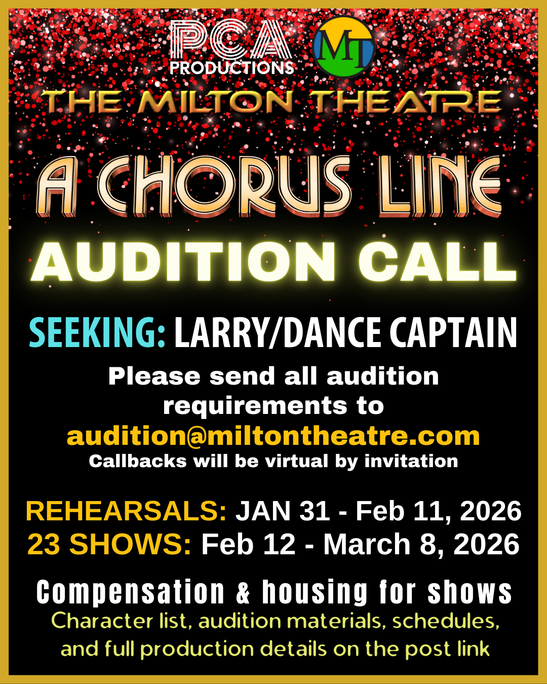 Auditions | The Milton Theatre